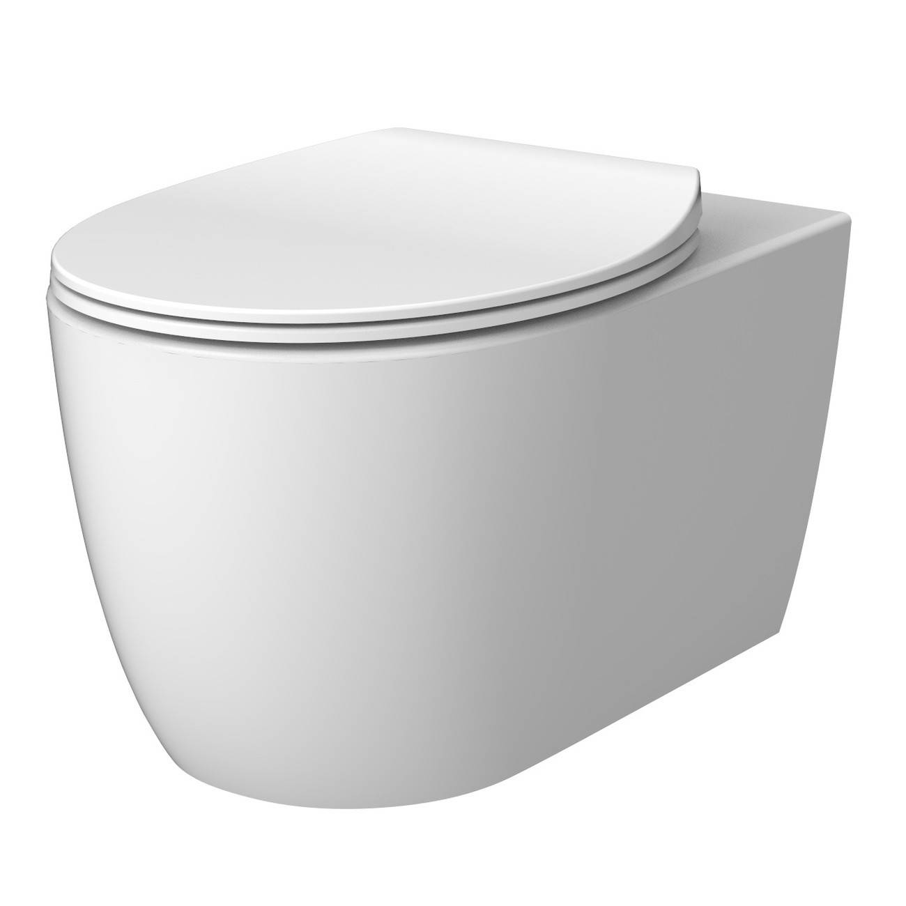 Унітаз підвісний безобідковий DEVIT 3020155W ACQUA NEW тонка кришка soft-close, quickfix, білий ...