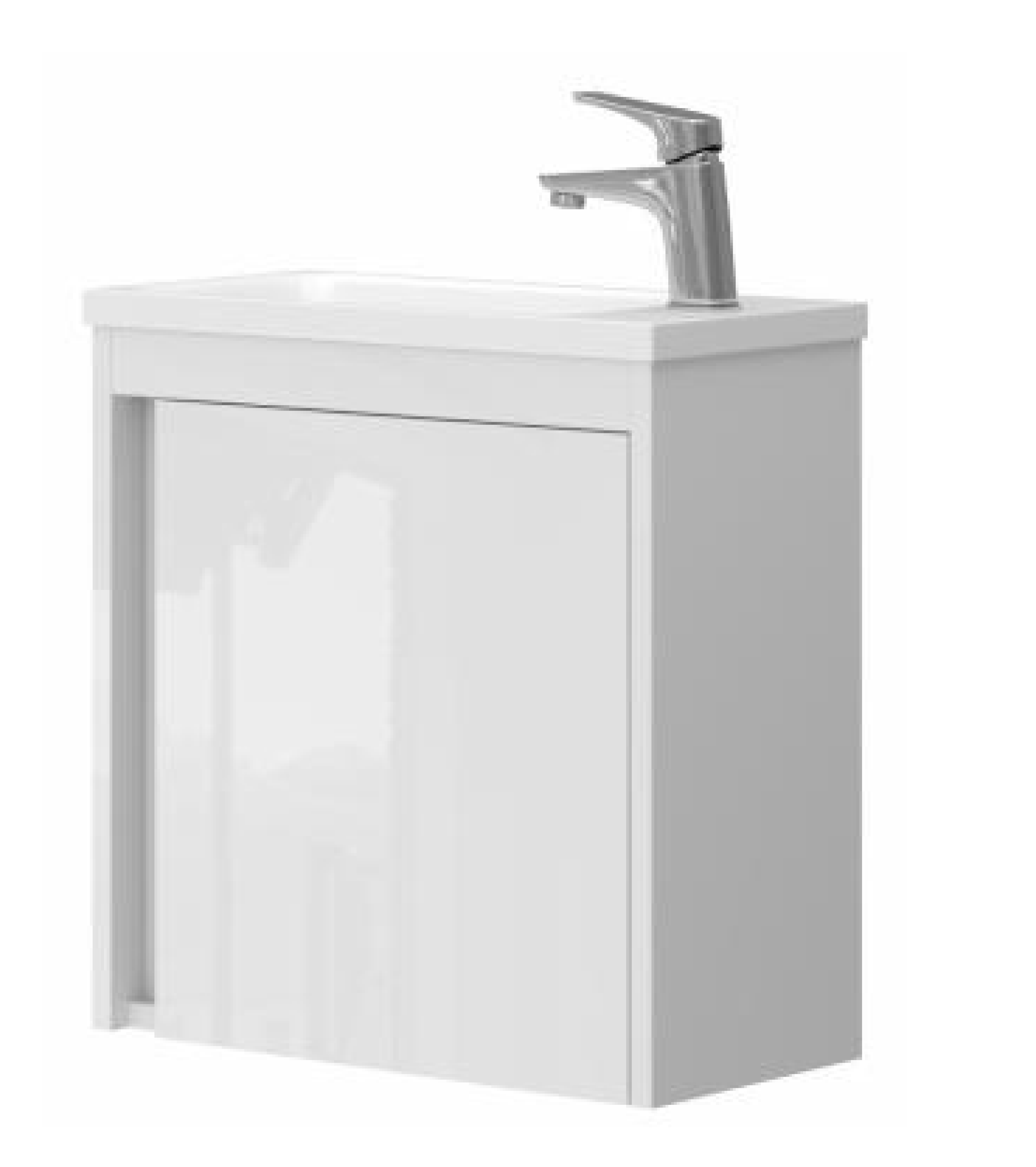 Тумба 50 Devit Small 063050A з умивальником, антрацит - Сантехніка ...