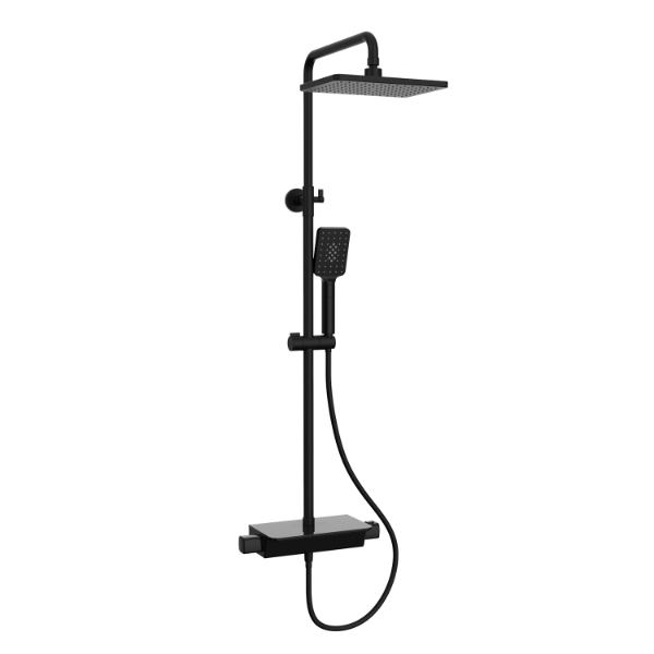 HB-GRD011B Thermostatic shower system, black matte - Plumbing Devit - Official site
